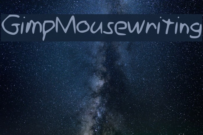 Gimp_Mousewriting Font - FFonts.net