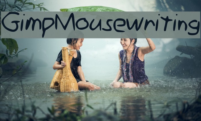 Gimp_Mousewriting Font - FFonts.net