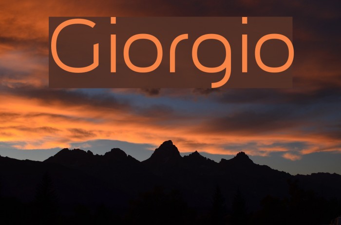 Giorgio Font - FFonts.net