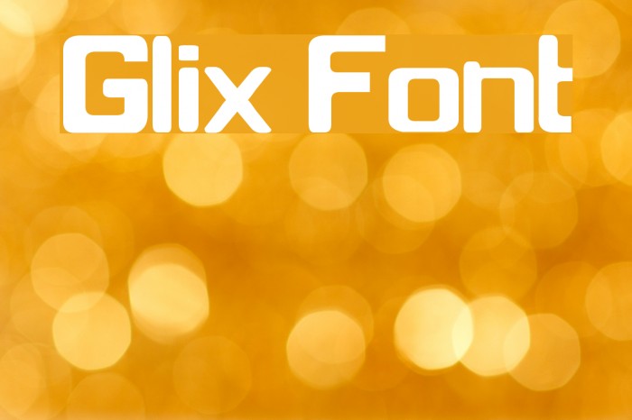 Glix Font - FFonts.net