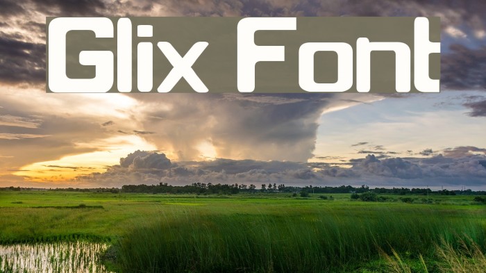 Glix Font - FFonts.net