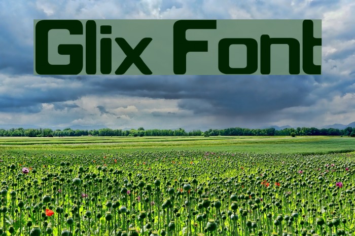 Glix Font - FFonts.net