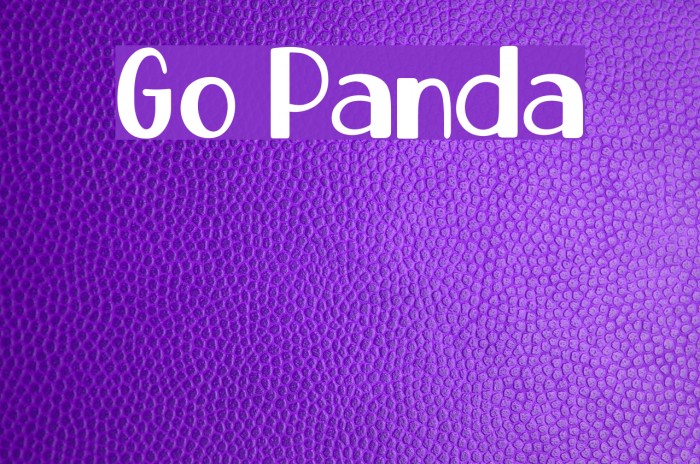Go Panda Font - FFonts.net