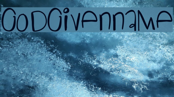 GodGivenName Font - FFonts.net