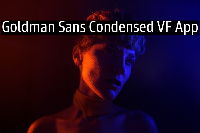 Goldman Sans Condensed VF App Font - FFonts.net
