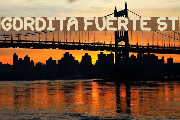 Gordita Fuerte St Font - FFonts.net