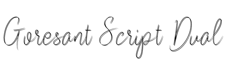 Goresant Script Dual Font - FFonts.net Goresant Script Dual Font - FFonts.net