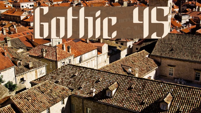 Gothic 45 Font - FFonts.net