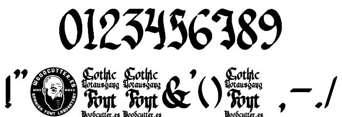 Gothic Notausgang Font - FFonts.net