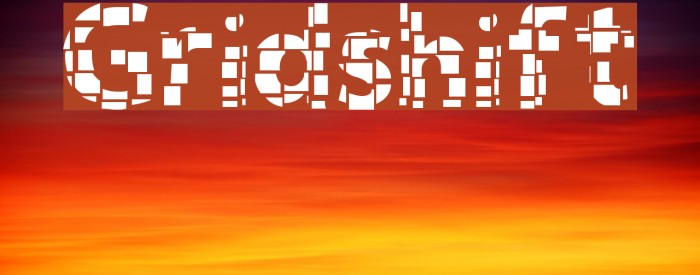 Gridshift Font - FFonts.net