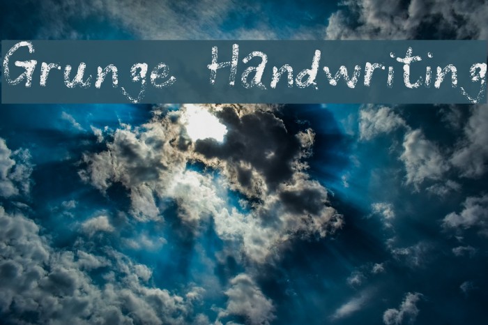 Grunge Handwriting Font - FFonts.net