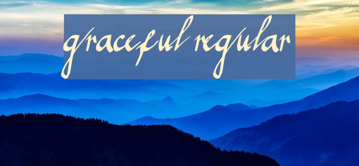 graceful regular Font - FFonts.net