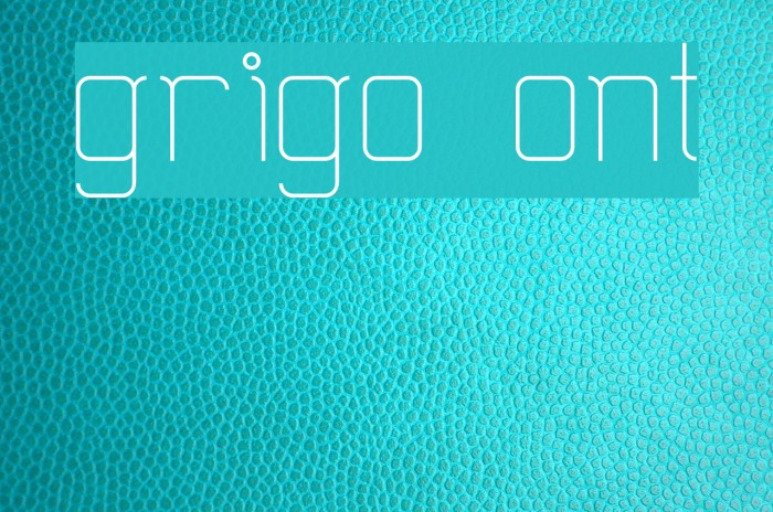 grigo Font - FFonts.net
