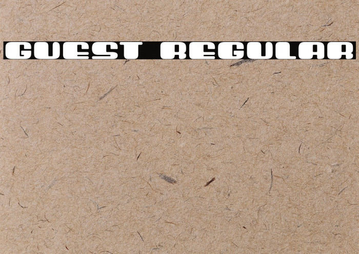 Guest Regular Font - FFonts.net