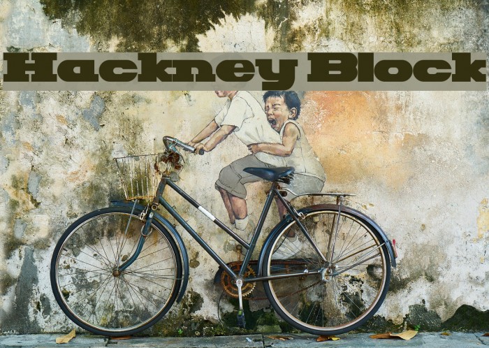 Hackney Block Font - FFonts.net