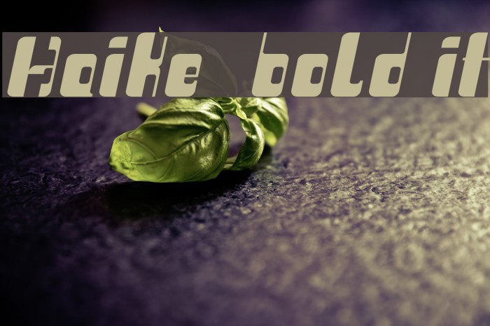 Haike bold it Font - FFonts.net
