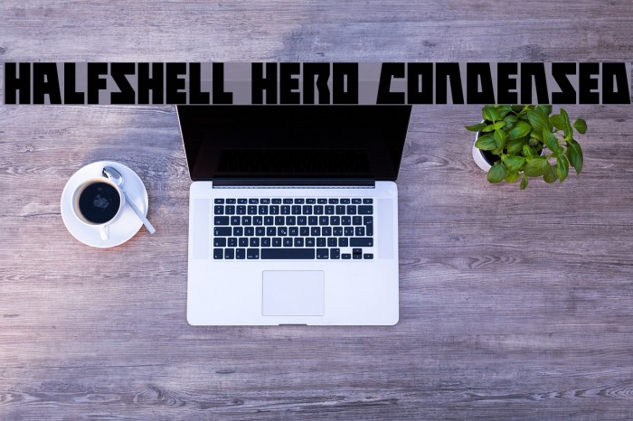 Halfshell Hero Condensed Font - FFonts.net