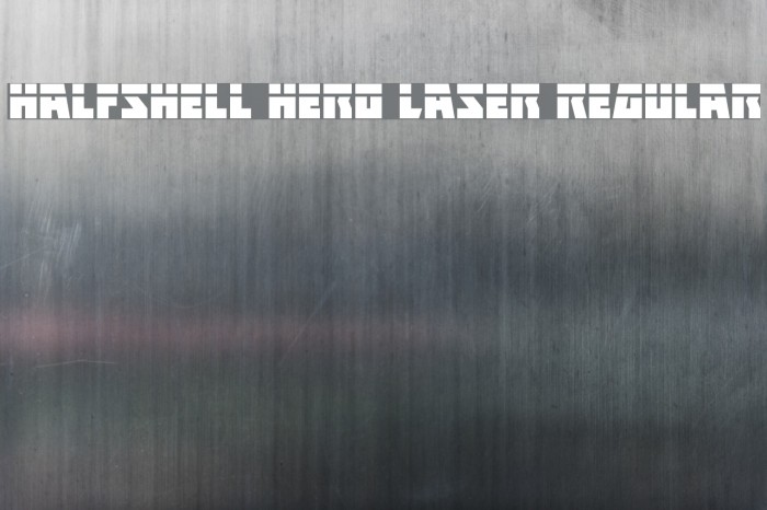 Halfshell Hero Laser Regular Font - FFonts.net