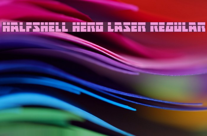 Halfshell Hero Laser Regular Font - FFonts.net