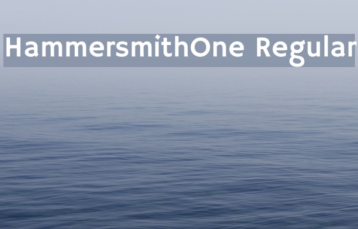 HammersmithOne Regular Font - FFonts.net