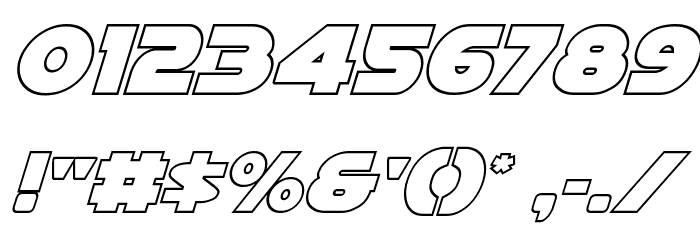 Han Solo Outline Italic Font - FFonts.net