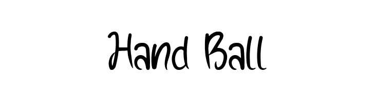 Hand Ball Font - FFonts.net