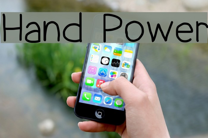 Hand Power Font - FFonts.net