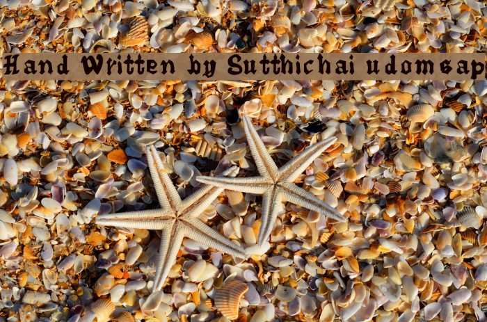 Hand Written by Sutthichai udomsap Font - FFonts.net