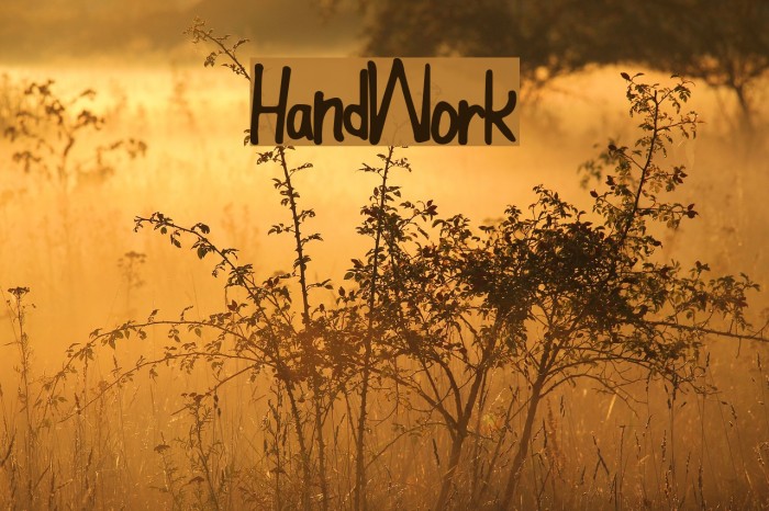 HandWork Font - FFonts.net