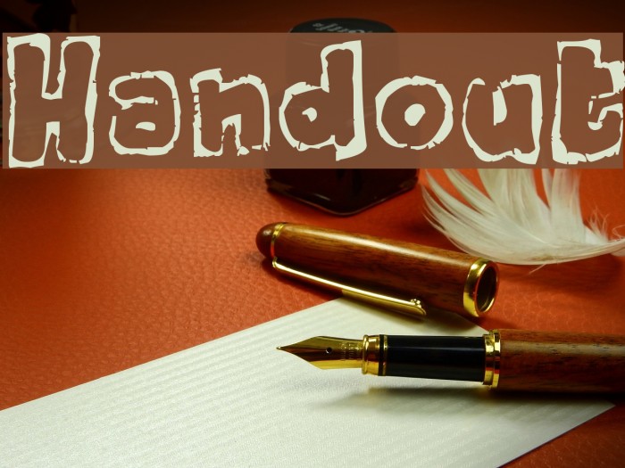 Handout Font - FFonts.net