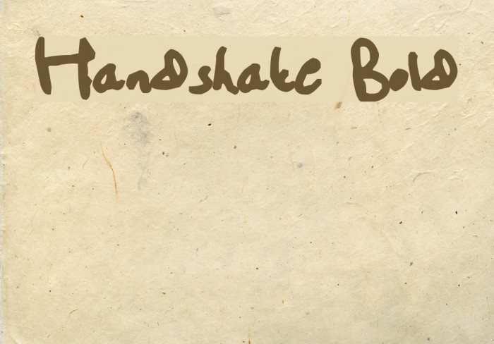 Handshake Bold Font - FFonts.net
