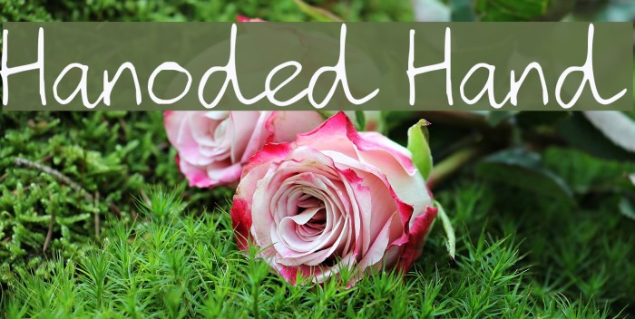 Hanoded Hand Font - FFonts.net