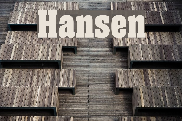 Hansen Font - FFonts.net