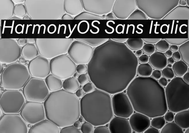 HarmonyOS Sans Italic Font - Free Download (TTF/OTF) | FFont