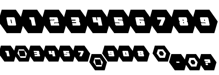 HeXkEy Solid Leftalic Font - FFonts.net