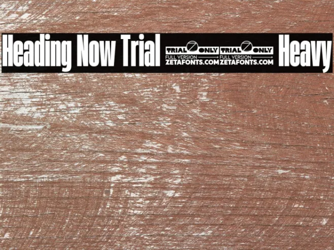 Heading Now Trial 28 Heavy Font | Free Download (TTF/OTF) | FFonts.net
