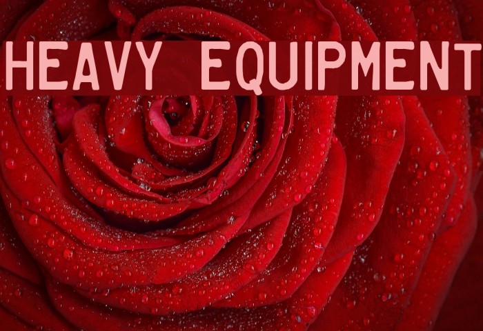 Heavy Equipment Font - FFonts.net