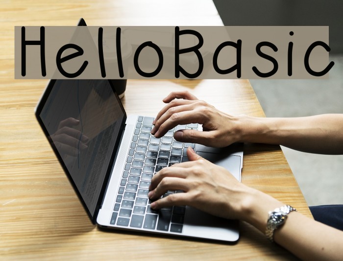 HelloBasic Font - FFonts.net