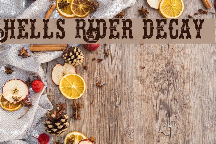 Hells Rider Decay Font - FFonts.net