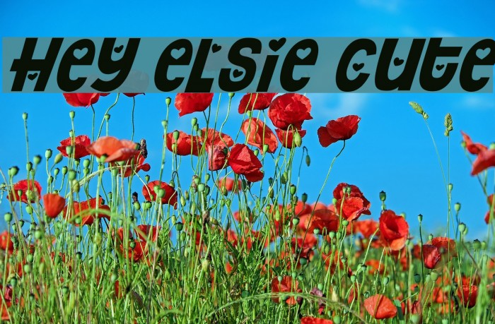 Hey Elsie Cute Font - FFonts.net