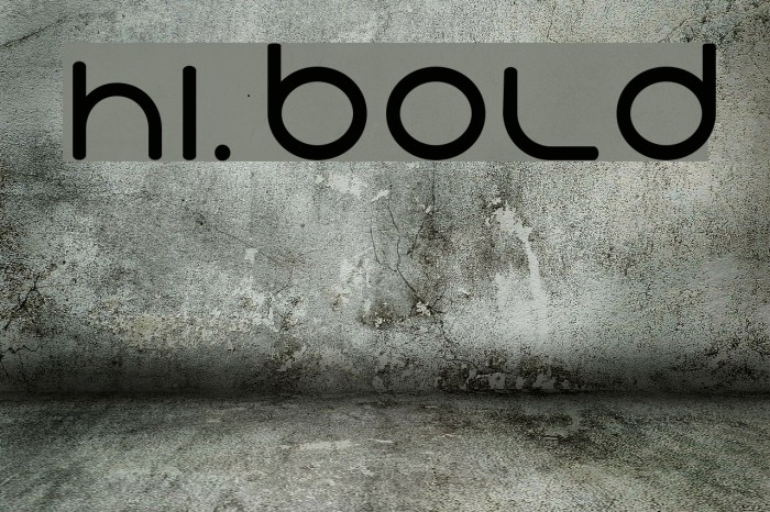 Hi. Bold Font - FFonts.net