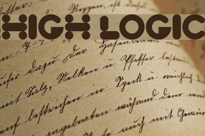 High Logic Font - FFonts.net