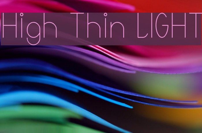 High Thin LIGHT Font - FFonts.net