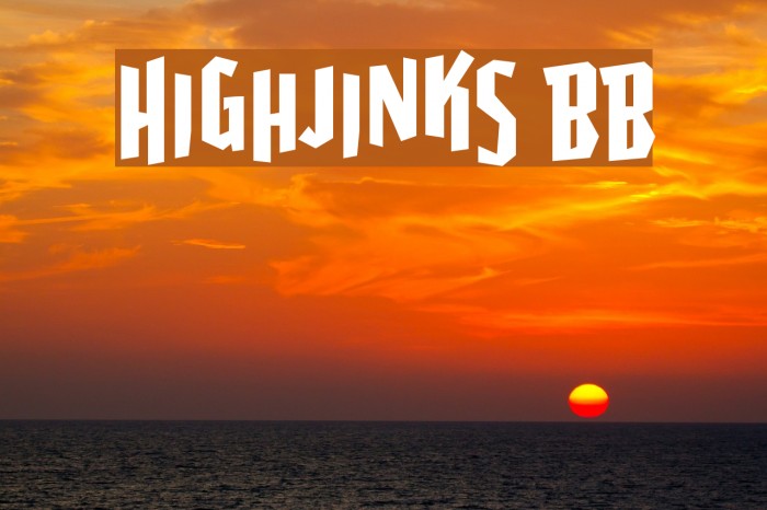 Highjinks BB Font - FFonts.net