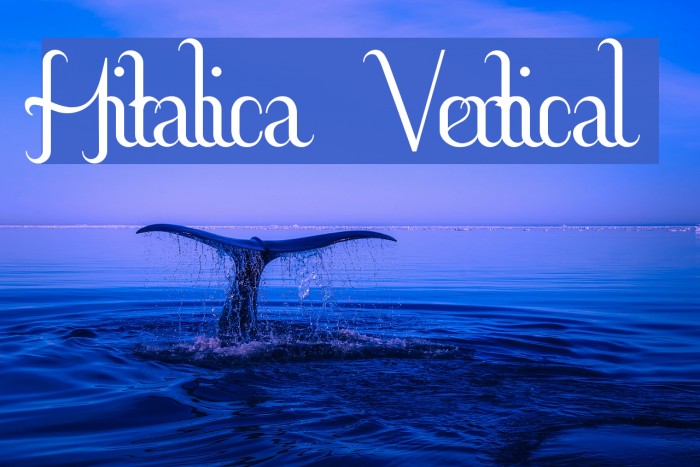Hitalica Vertical Font - FFonts.net