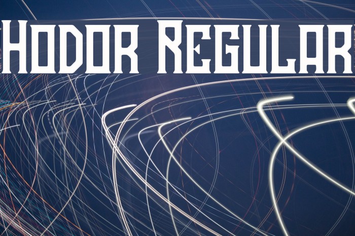 Hodor Regular Font - FFonts.net