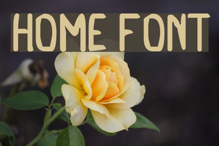 Home Font - FFonts.net