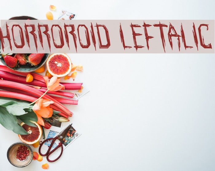 Horroroid Leftalic Font - FFonts.net