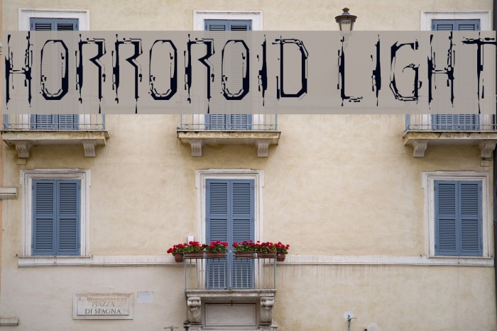 Horroroid Light Font - FFonts.net