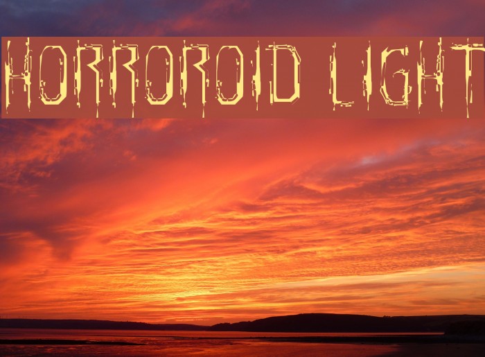 Horroroid Light Font - FFonts.net